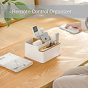 MORNITE Desktop Storage Organizer Drawer Organizers Remote Control Holder Makeup Caddy for Countertop Home Office Supplies Pencil Card Box Container