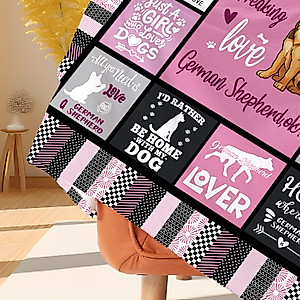 standhustle Blanket for German Shepherd Lover Gifts for German Shepherd Mom - 50" X 60" I Just Freaking Love German Shepherd - Birthday Present for Dog Mom Lover Girls