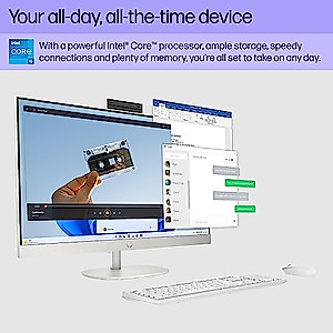 HP 27 inch All-in-One Desktop PC, FHD Display, 13th Gen Intel Core i5-1335U, 16 GB RAM, 512 GB SSD, Intel UHD Graphics, Windows 11 Home, 27-cr0070 (2023)