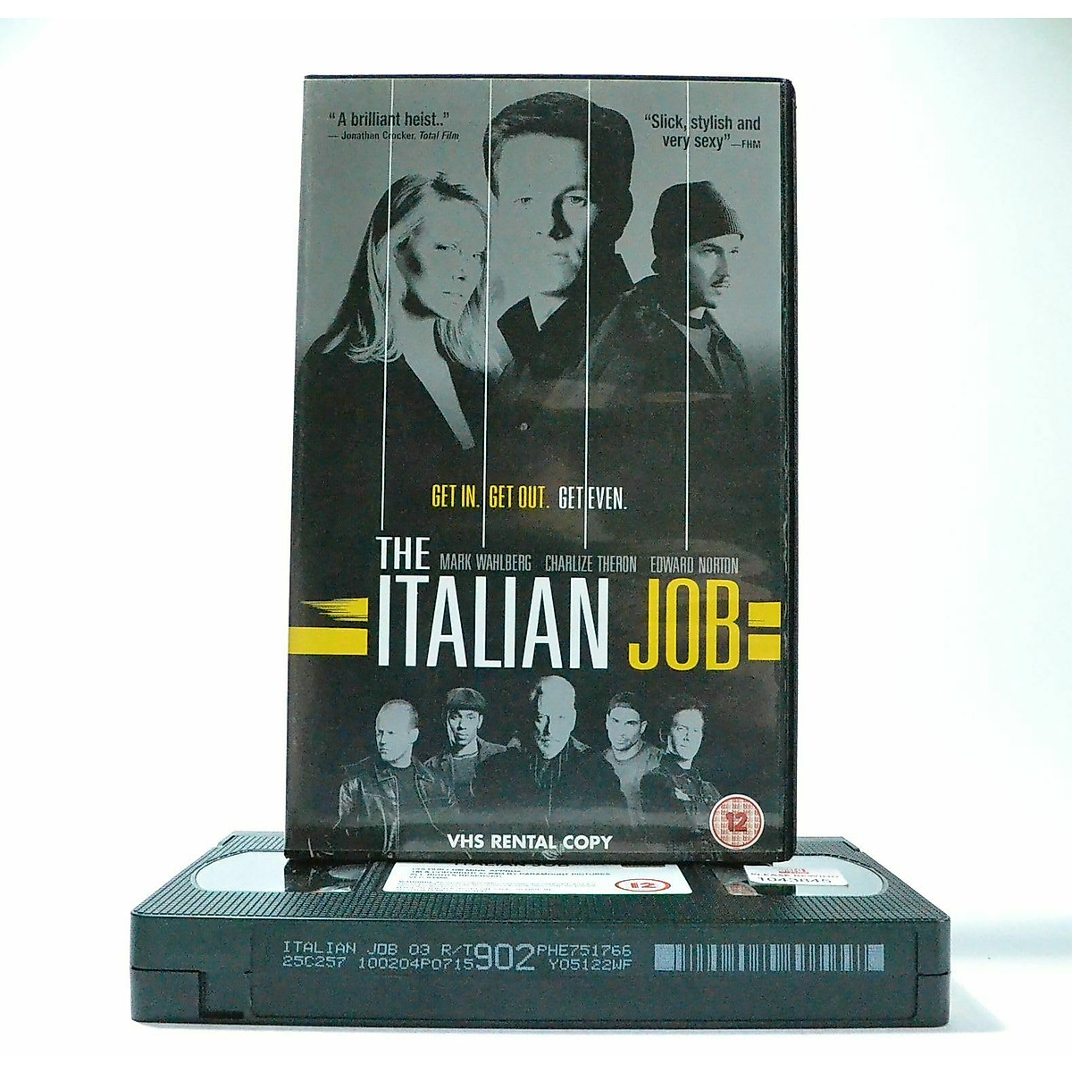 The Italian Job: Action (2003) - Large Box - Charlize Theron/Edward Norton - VHS