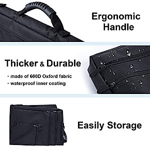 JJRING 18x24 Art Portfolio Tote Bag - Large Carrying Storage Case with Handle & Adjustable Shoulder Strap, Portfolio Folder for Artwork, Posters, Canvas, Drawing Boards