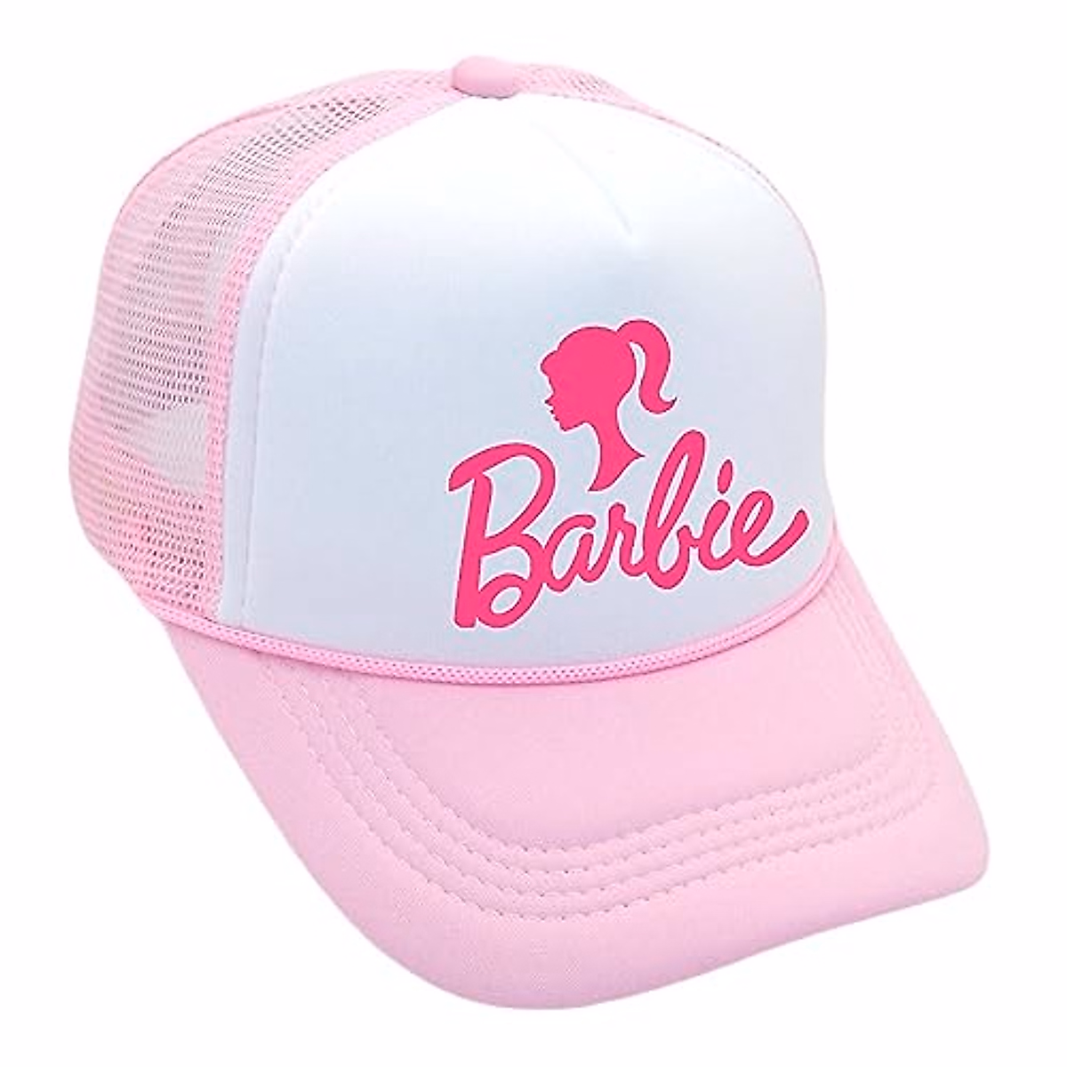 Girls Cap Movie Pink Trucker Hat Mesh Back Trucker Hat Outfit Accessory for Women and Adults
