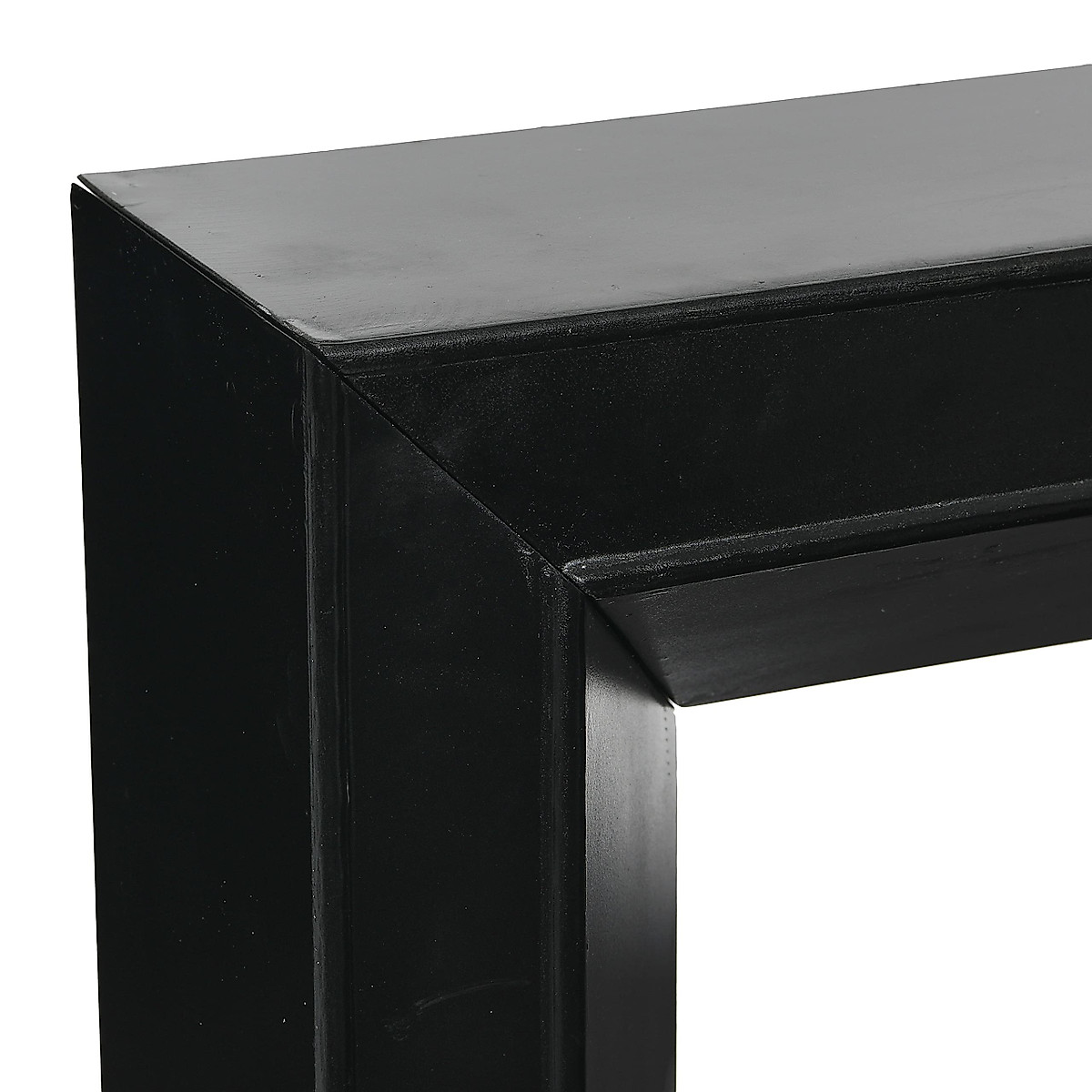 Creative Co-Op Modern Fireplace Mantel, Black