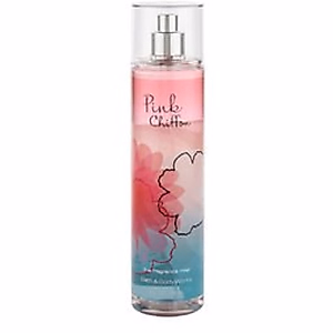 Bath and Body Works Pink Chiffon Fine Fragrance Mist 8 Ounce Tall Rounded Bottle
