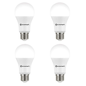 EcoSmart 100-Watt Equivalent A19 Non-Dimmable CEC LED Light Bulb Daylight (4-Pack)