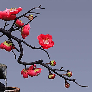 XXXXW Relaxation Desktop Fountains Tabletop Fountains Creative Home Garden Simulation Plant Vase Crafts Resin Waterfall Indoor Desktop Flowing Water Landscape Ornament Interior Water Feature