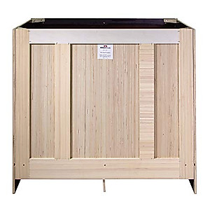 Design House Brookings 37 Inch Bathroom Vanity with Cultured Marble Vanity Top - Unassembled Bathroom Vanity with Sink, Espresso