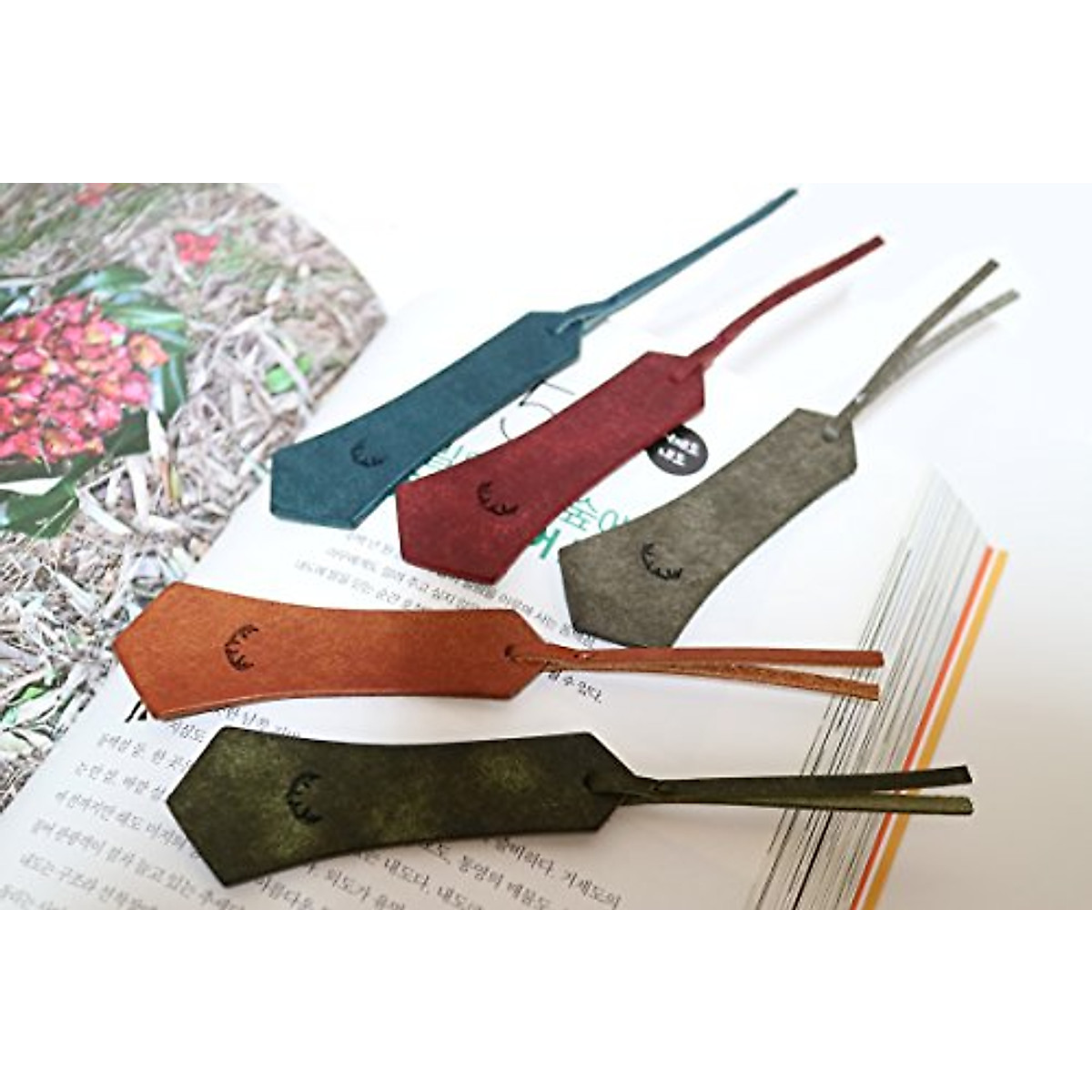 Ari Crafts Leather Bookmark, Hand Crafted Bookmark, Handmade Bookmark, Italian Leather Handmade Bookmark, Book Item 5 pcs (5 Colors)
