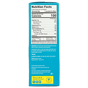 Aldens, Ice Cream Sandwich Vanilla Organic, 8 Count, 16 Fl Oz