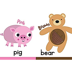 Colorful First Words - Silicone Touch and Feel Board Book - Sensory Board Book