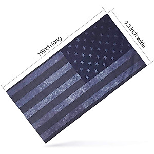 ZeeDix 5 Pcs Neck Gaiter Bandana Face Mask- Microfiber Multifunctional Seamless Headwear Face Cover Head Wrap UV Protection Face Neck Gaiter for Riding, Snowboarding, Balaclava, Hiking, Fishing