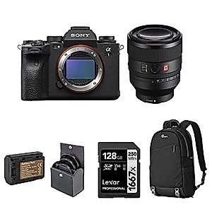 Sony Alpha 1 Mirrorless Digital Camera with FE 50mm f/1.2 G Master Lens, Bundle with Lowepro m-Trekker BP 150 Backpack, 128GB Memory Card, Extra Battery, Filter Kit