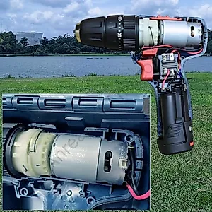 RS550 18V 15 Teeth (Φ10.4mm) Drill Motor Replacement, 9.6-25V 9-15 Teeth 25000 RPM Motor for Lithium Battery and Cordless Drill