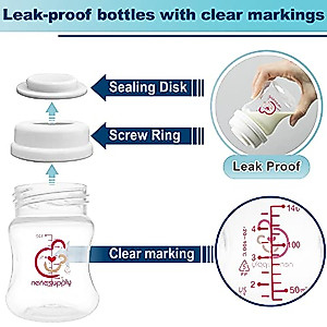 Nenesupply 24mm Pump Parts Compatible with Spectra S2 S1 9 Plus Breast Pump Replace Spectra Pump Parts and S2 Accessories Incl 24mm Flange Duckbill Valve Tubing Backflow Protector Bottles