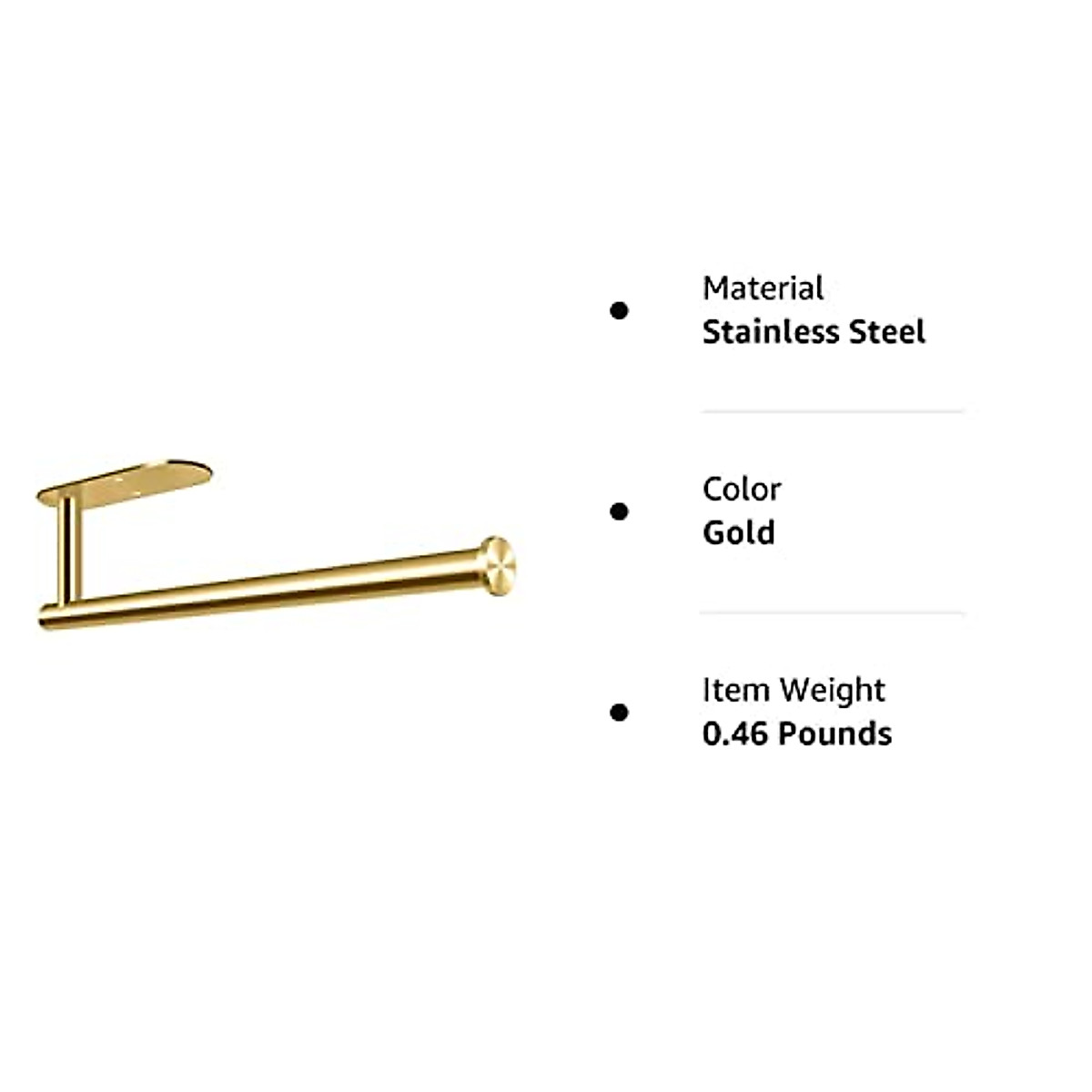 SIREX Paper Towel Holders for Kitchen Under Cabinet (13.2")