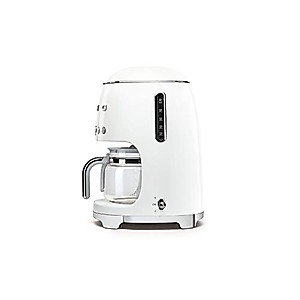 Smeg 50's Retro Style Aesthetic Drip Coffee Machine, White
