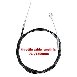 HOLATO 71 Inch Throttle Cable for Predator 196cc 212cc 5.5hp 6.5hp GX160 GX200 Engine Manco Dingo ASW 8252-1390 American Sportworks Kandi Yerf Dog Go Kart Go Cart Lawn Mower Mini Bike Heavy Duty Parts