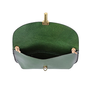 OLD TREND Ada Leather Crossbody Bag (Green Ombre)
