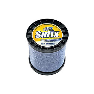 Sufix Superior Spool Size Fishing Line (Smoke Blue, 40-Pound)
