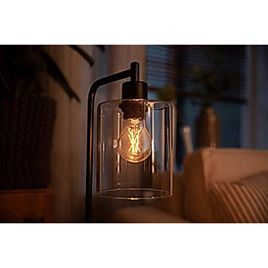 Philips LED Flicker-Free Dimmable Warm Glow Effect A19 Classic Glass Light Bulb, 800 Lumen, 2200-2700K, 8W=60W, E26 Base, Title 20 Certified, 8-Pack