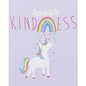 The Children's Place 2 Pack Baby Toddler Girls Snug Fit Cotton Mixed 2 Piece Pajama Sets, Unicorn Dino 2-Pack, 4T