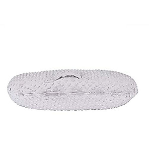 Removable Slipcover for Newborn Lounger, Super Soft Premium Plush Dot Baby Lounger Cover, Ultra Comfortable, Safe for Babies, Fit 18 x 18 x 7 inches Lounger (Gray)