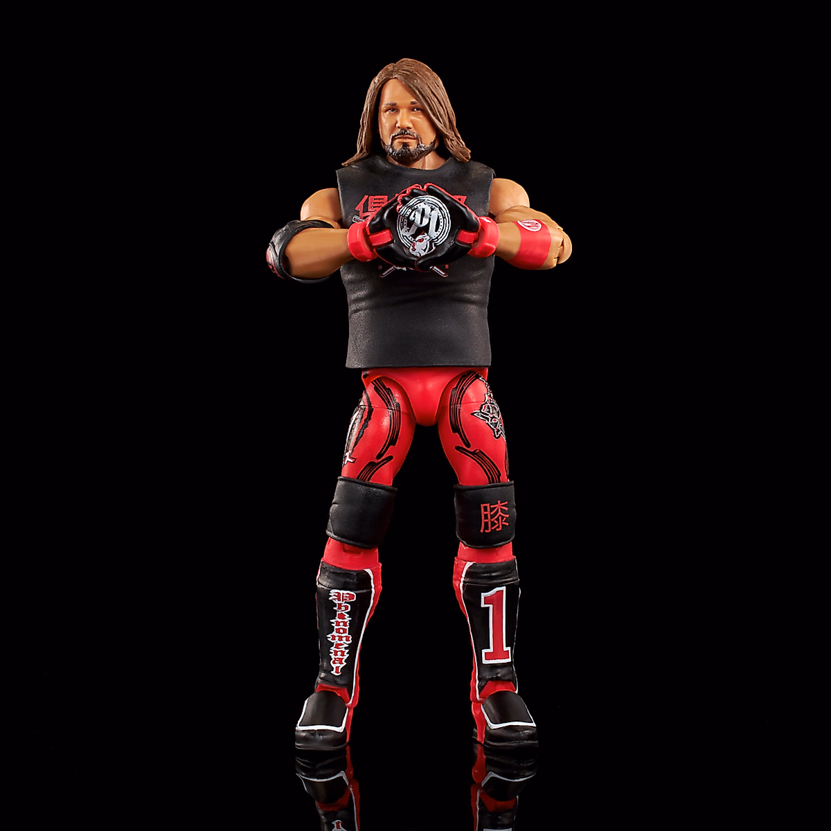 Mattel WWE AJ Styles Elite Collection Action Figure with Accessories, Articulation & Life-like Detail, Collectible Toy, 6-inch