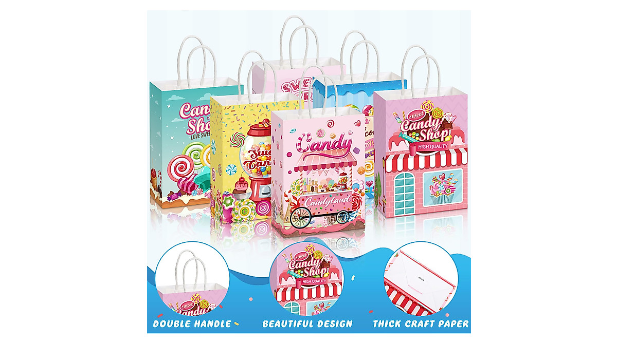 Sinload 24 Pcs Candy Party Favor Bags – Perfect for Events