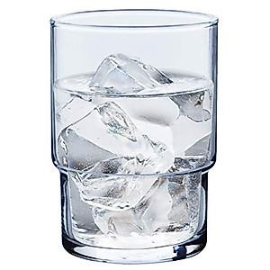 Toyo Sasaki Glass 00346HS Tumbler Glass, HS Stack Tumbler, Father's Day, 8.5 fl oz (250 ml), 6 Stacks, Made in Japan, Dishwasher Safe, Shatter-Resistant, Tumbler, Glass, Cup