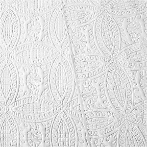 Mellanni Full/Queen Bedspread Coverlet Set - Bedding Cover with Shams - Ultrasonic Quilting Technology - 3 Piece Oversized Quilt Set - Bedspreads & Coverlets (Full/Queen, White)