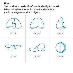 Jsanh Folding Mosquito Net Tent Canopy Curtains for Beds Pop Up Mosquito Net Tent King Size Portable Mosquito Netting with Bottom for Baby Adults L80XW72XH62inch