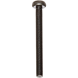 Small Parts M330D7985AB Steel Pan Head Machine Screw, Black Oxide Finish, Meets DIN 7985, #1 Phillips Drive, M3-0.5 Thread Size, 30 mm Length, Fully Threaded, Import (Pack of 100)