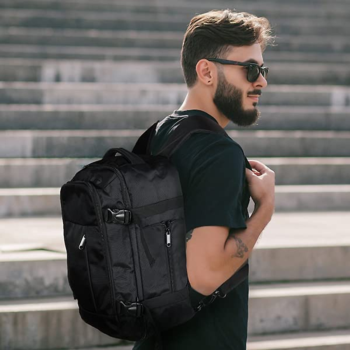 KT20 Under Seat 17x10x9 Carry on Maximum Sized Backpack Luggage Bags for United Airlines - Pack the Max!