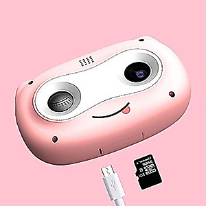 LKYBOA Children Camera Digital - Kids Mini Camera Toy Birthday Gift Portable（Blue,Pink） (Color : Pink)