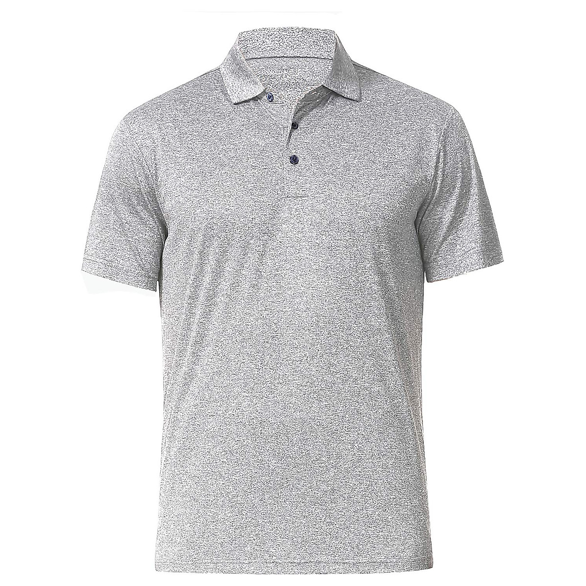 Men's Alpha Dry Fit Golf Polo Shirt - Light Grey, XXL, Regular Fit