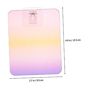 COHEALI 2pcs Plate Clamp Writing Board Stenography Board Clip Board Office Plastic Paper Writing Clip Office Clip Boards Clipboard Exam Paper Clips Student Paper Clip Boards