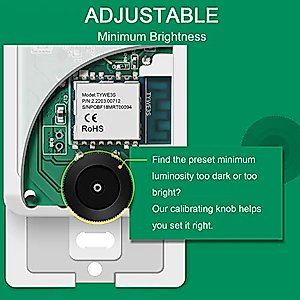 Smart Dimmer Switch by Martin Jerry | Rotary Design unlocks New Features, Trailing Edge dimmer Light Switch is Better Compatible with LED Bulbs, Needs Neutral Wire and 2.4G Wi-Fi