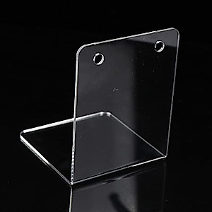 PRVDV Adjustable Bookends 1Pcs Transparent Book Stand L-Shaped Desk Storage Box Desktop Book Holder Stationery