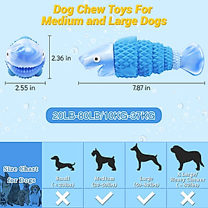 BoYoYo Tough Dog Toys for Aggressive Chewers Large Breed, Dog Chew Toys for Aggressive Chewers, Indestructible Dog Toy for Large Dogs, Durable Dog Toys, Large Dog Toys for Big Dogs, Squeaky Dog Toys