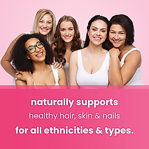 NutraChamps Hair Skin & Nails Gummies | Biotin with Collagen & Keratin | 5000mcg Biotin Beauty Complex | Vitamin Supplement for Women & Men | Berry | Healthy Hair, Radiant Skin & Strong Nails