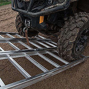 YUTRAX® 78” Tri-Fold Ramp, Aluminum Tri-Fold Ramp, 1750 lb. Capacity, Spans Entire Tailgate, Extended Length for Tall Vehicles, Easy Loading, ATV/UTV Loading