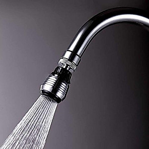 360 swivel rotate faucet nozzle adapter water saving aerator