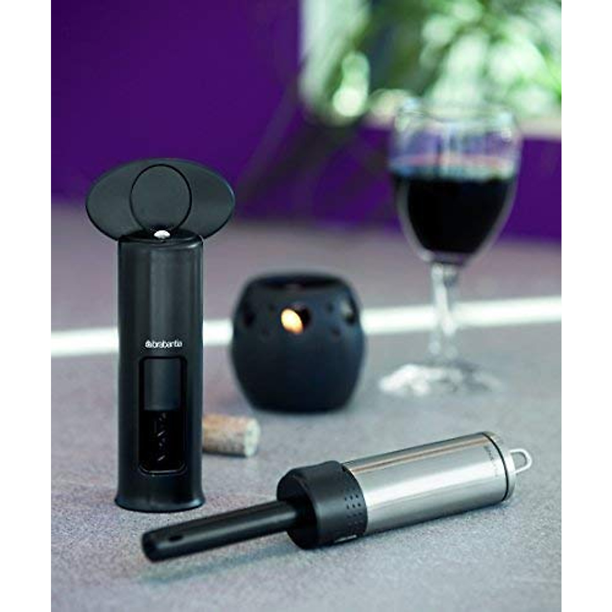 Brabantia Classic Corkscrew Bottle Opener - Black, 7" h