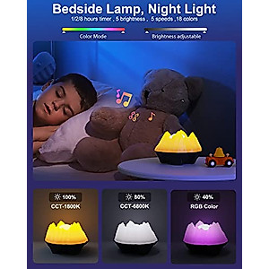 Star Projector, 4 in 1 Galaxy Projector for Bedroom, Bluetooth Speaker White Noise & Remote Control, 18 Light Effects Northern Night Light Aurora Projector for Kids/Adults/Gifts