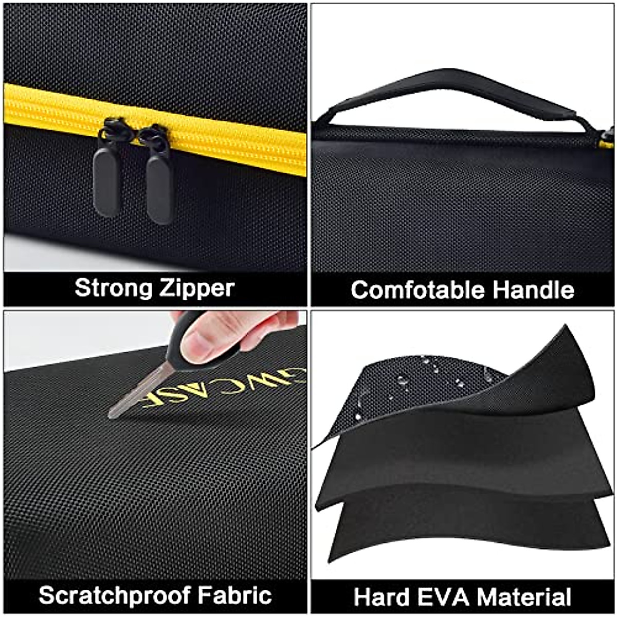 Case Compatible with Brady M210/ BMP21-PLUS Handheld Label Printer. Sticker Maker Portable Storage Holder Bag with Extra Mesh Pocket for Brady Authentic Labels, USB Cable and Accessories (Box Only)