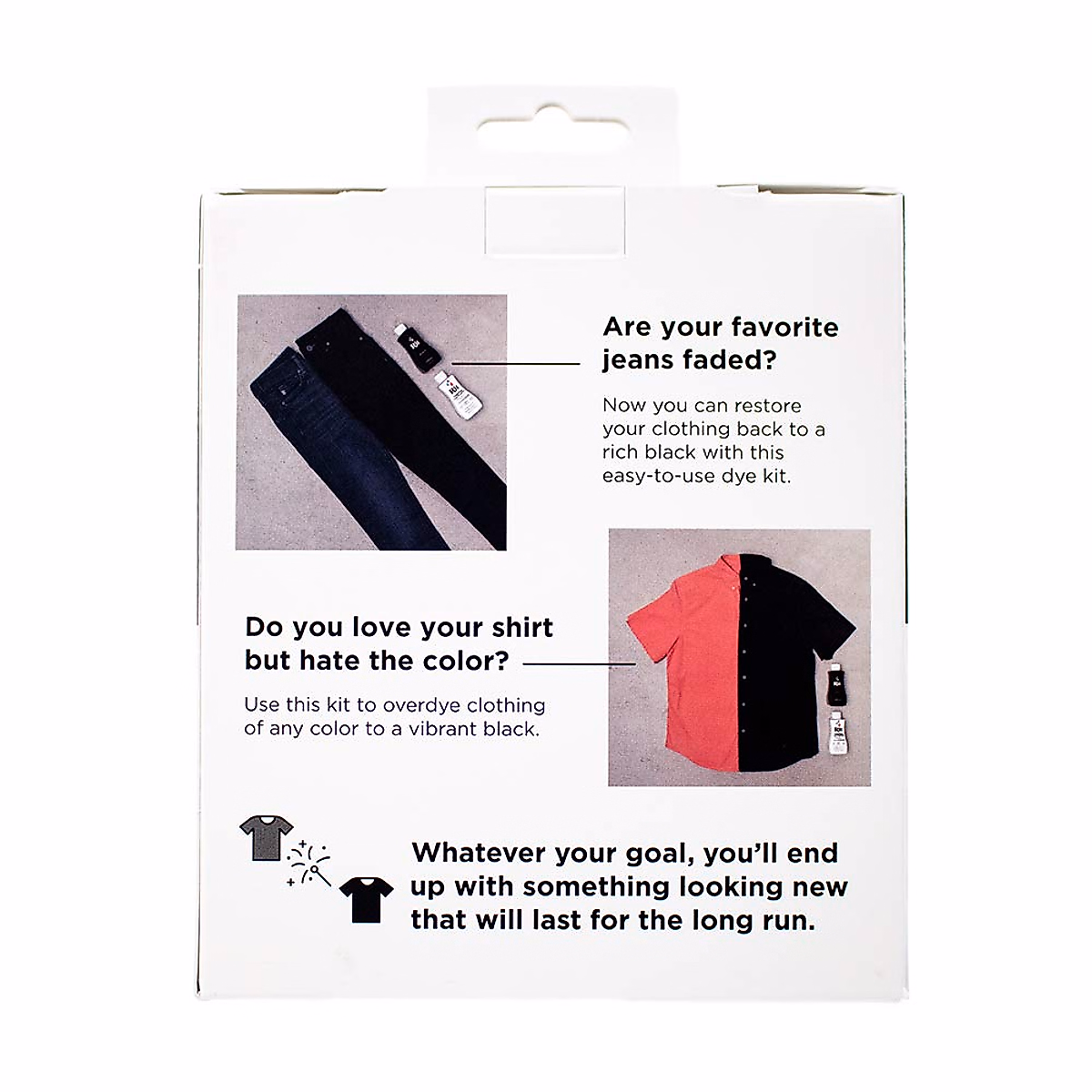 Rit Back to Black Dye Kit - Restore Your Faded Color Back to a Vibrant Black - Includes ColorStay Dye Fixative and Gloves