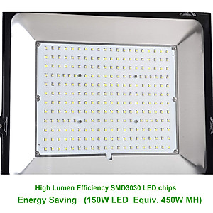 Outdoor 150W LED Flood Lights, IP65 Waterproof 5000K Daylight 28000lm, 350W-450W MH/HPS Equivalent, Outdoor Security Floodlights for Garden, Yard, Home, Backyard, Patio ETL DLC
