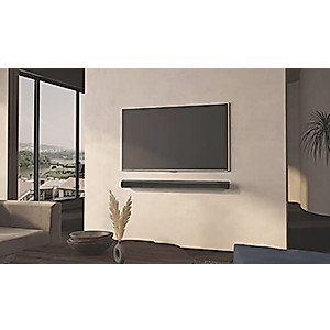 Mount Plus MP-SB66W_1 Wall Mount Bracket Kit for Sonos Arc Sound Bar | ONLY Install Sonos Arc Soundbar Bar on Wall Under TV | Black Color