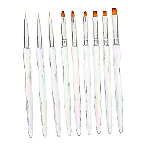 FRCOLOR 9Pcs Nail Pen nail liner brush arts & crafts nail gem picker nail dotting pen lipstick pen nail art supplies nail supplies lipstick applicator lip liner tool Japanese-style Acrylic