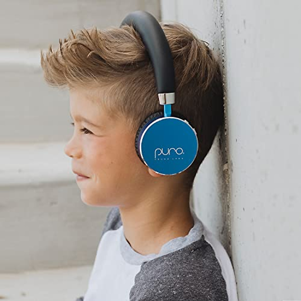 Puro Sound Labs BT2200s Volume Limited Kids’ Bluetooth Headphones – Safer Headphones for Kids – Studio-Grade Audio Quality & Noise Isolation- Sapphire Blue